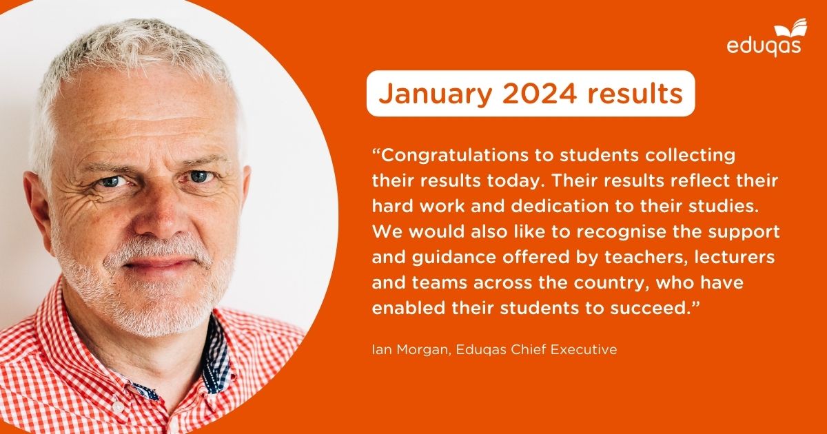 Congratulations to students collecting their January 2024 results today